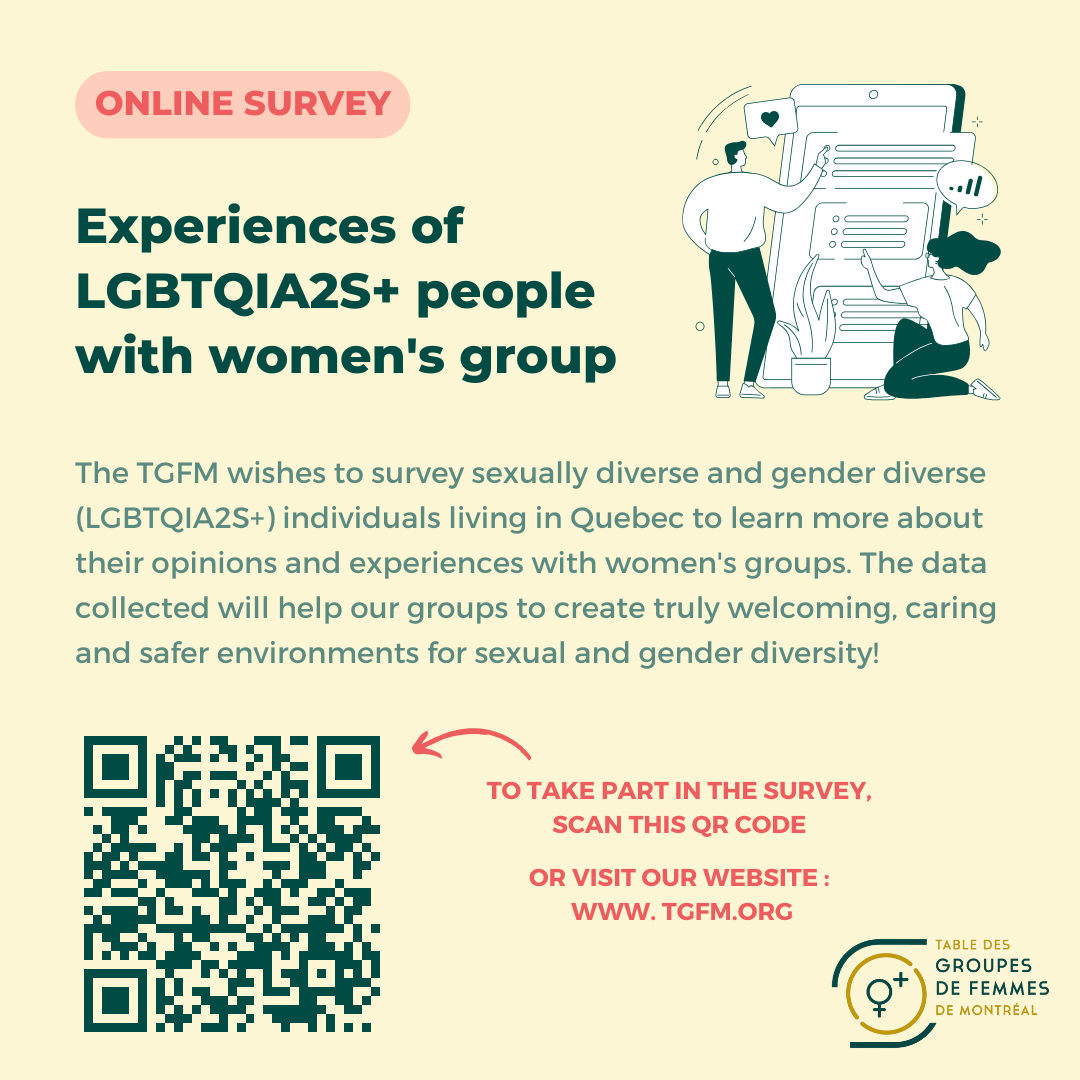 Survey on the experiences of LGBTQIA2S+ people with women's groups